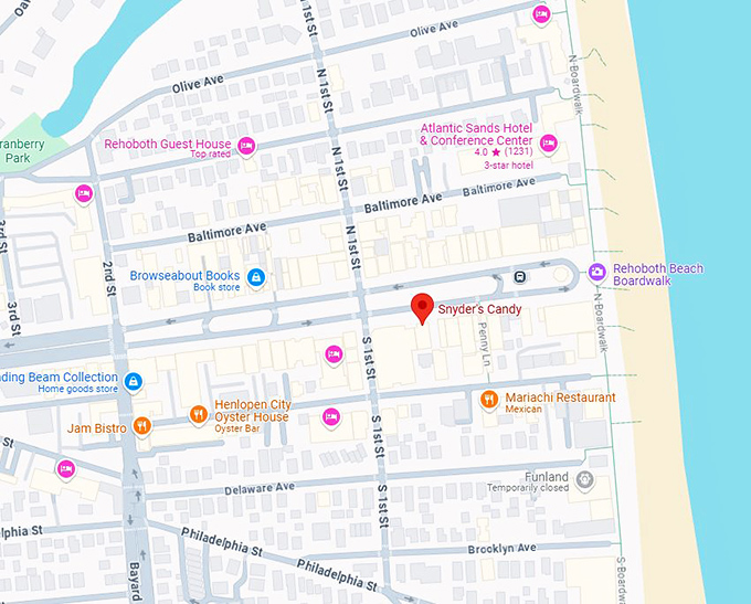 16. snyder's candy map