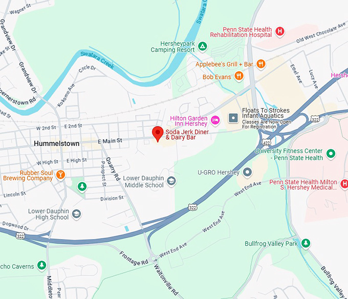 16. soda jerk diner & dairy bar map