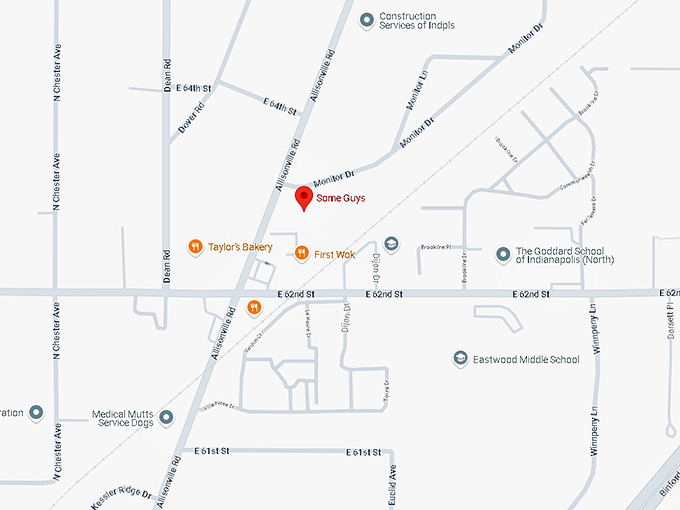 16. some guys pizza map