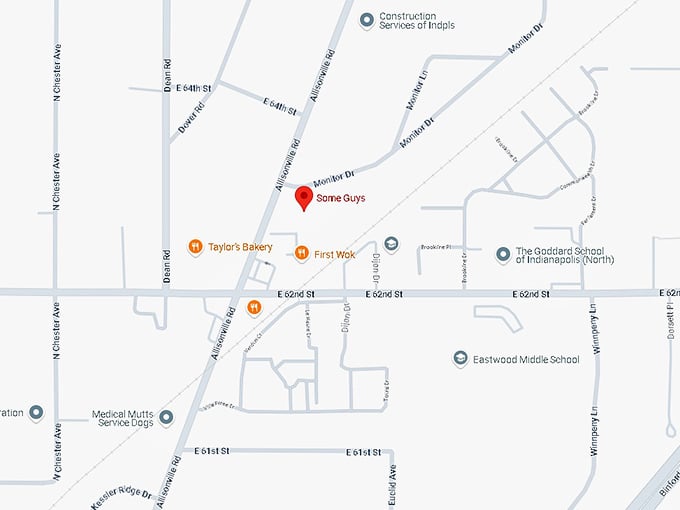 16. some guys pizza map