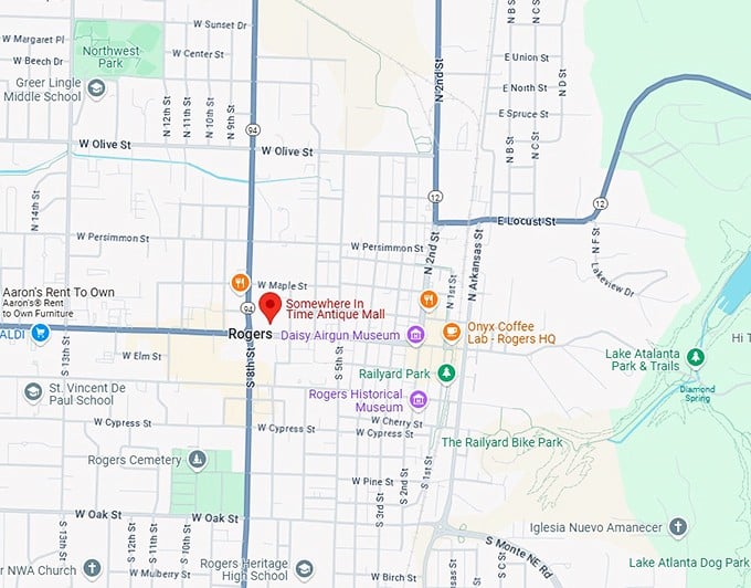 16. somewhere in time antique mall map