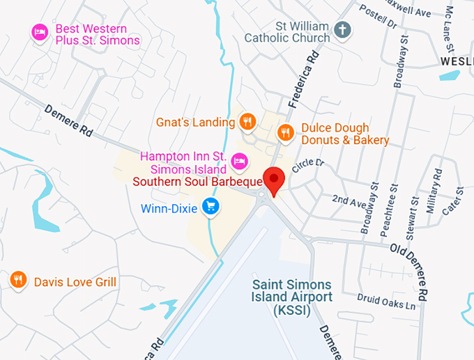 16. southern soul barbeque map