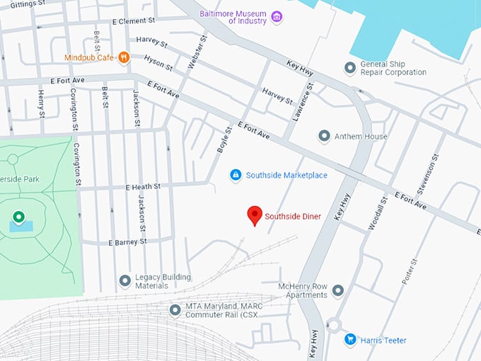 16. southside diner map