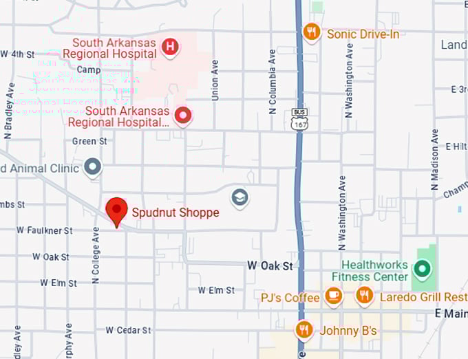 16. spudnut shop map