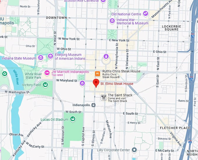 16. st. elmo steak house map