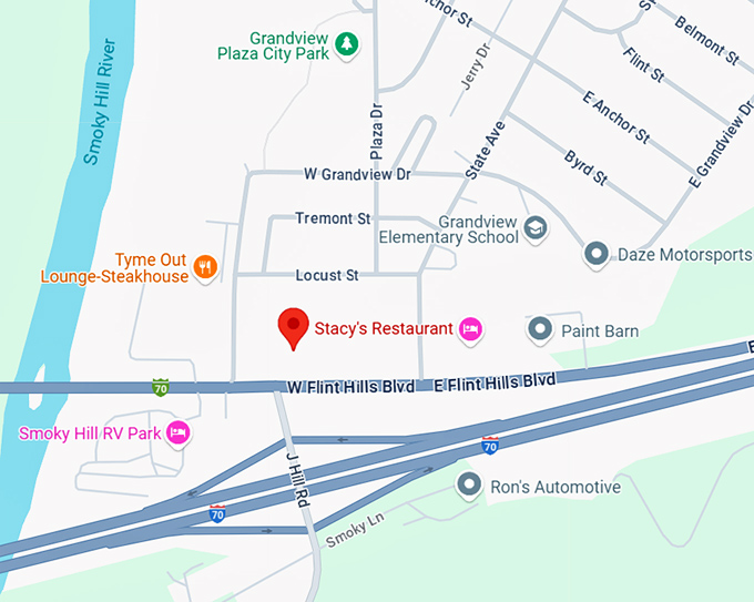 16. stacy's restaurant map