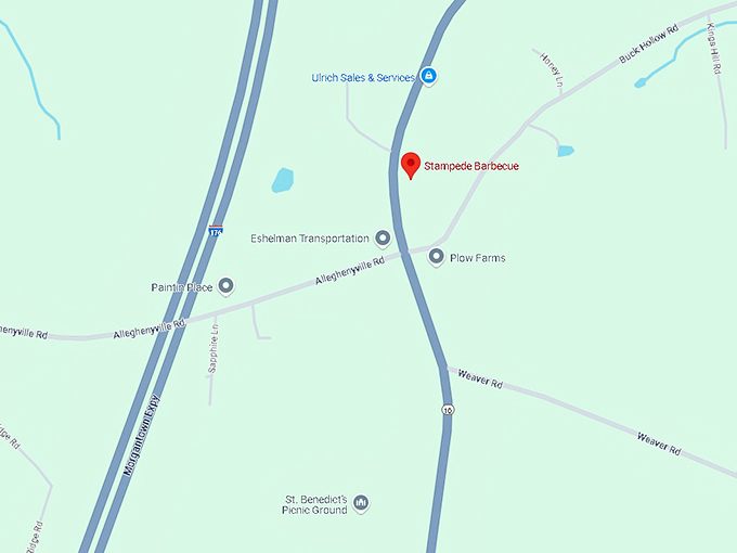 16. stampede barbecue map