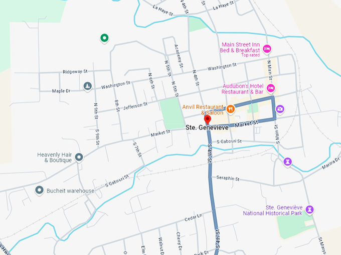 16. ste. genevieve map