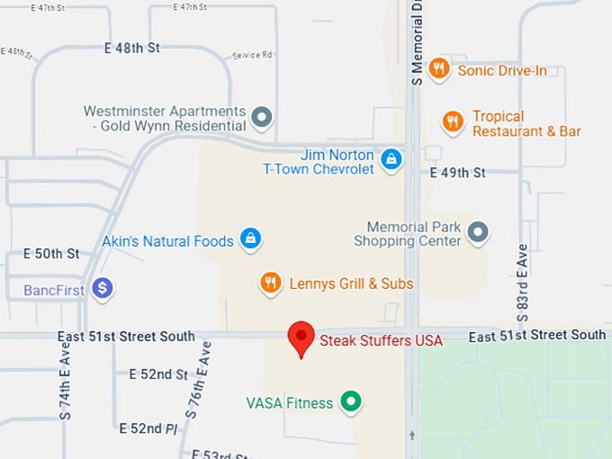 16. steak stuffers usa map