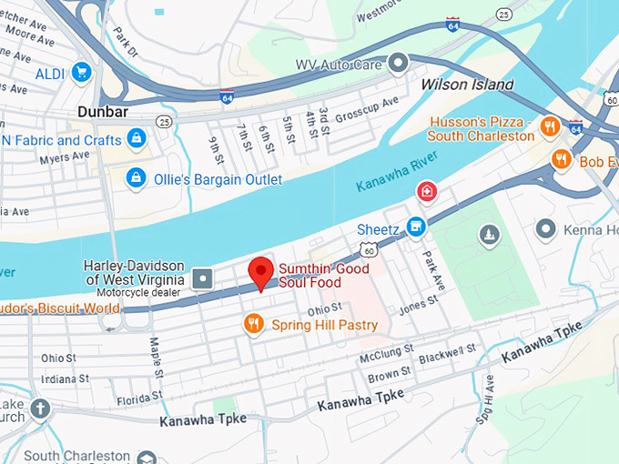 16. sumthin' good soul food map