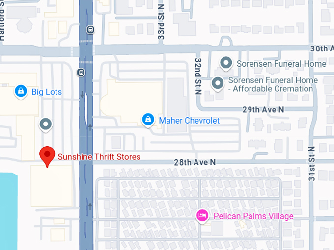 16. sunshine thrift stores map