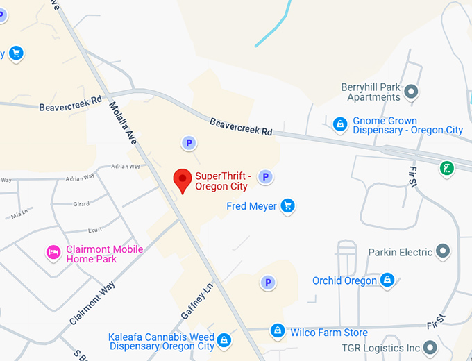 16. superthrift oregon city map