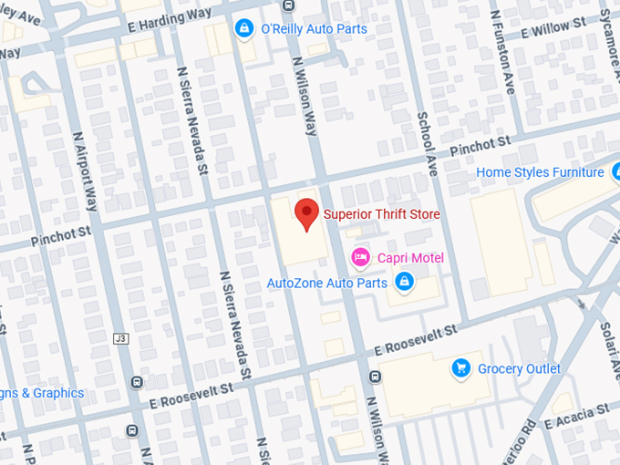 16. superior thrift store map