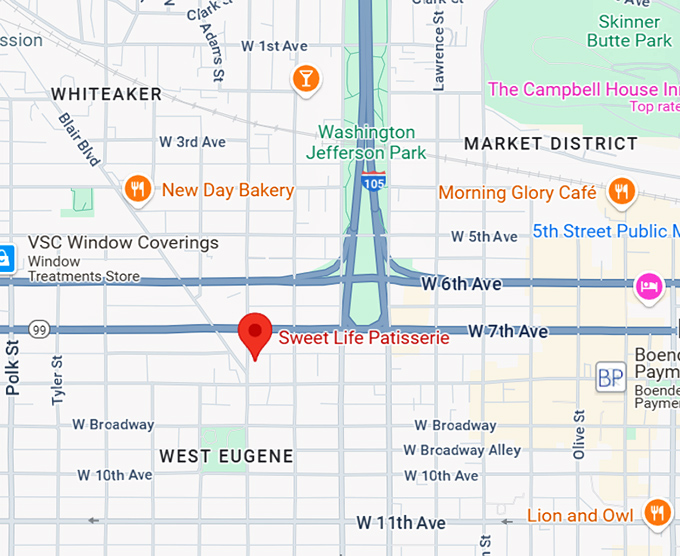 16. sweet life patisserie map