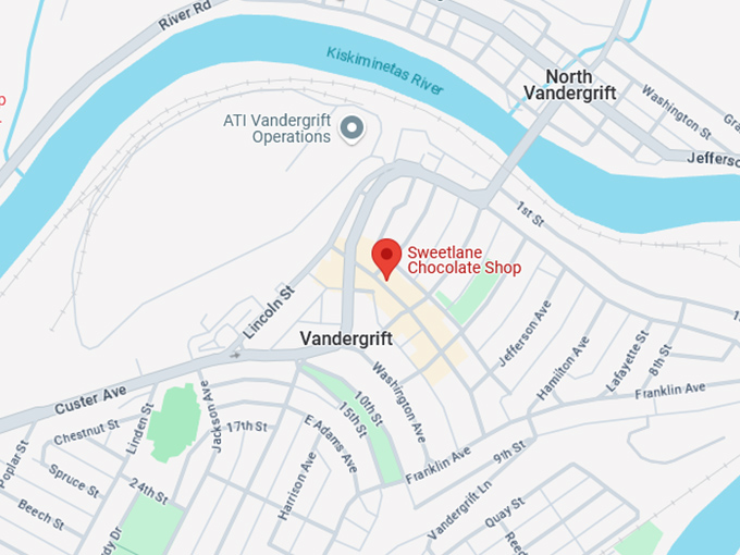 16. sweetlane chocolate shop map