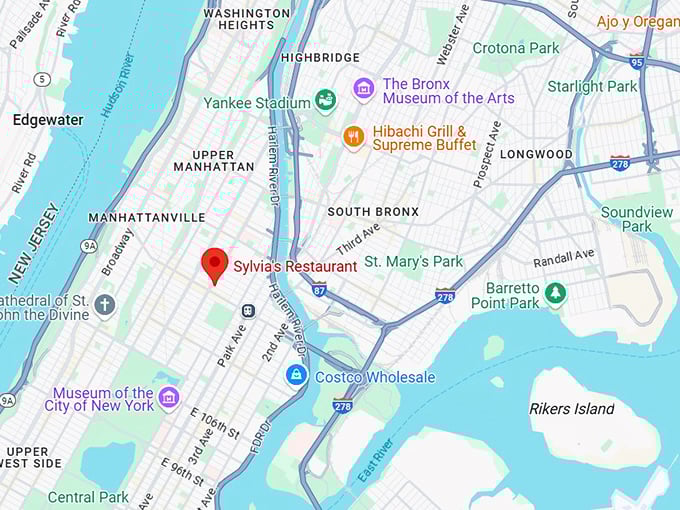 16. sylvia's restaurant map