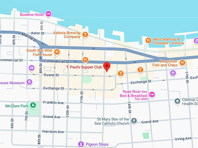 16. t. paul's supper club map