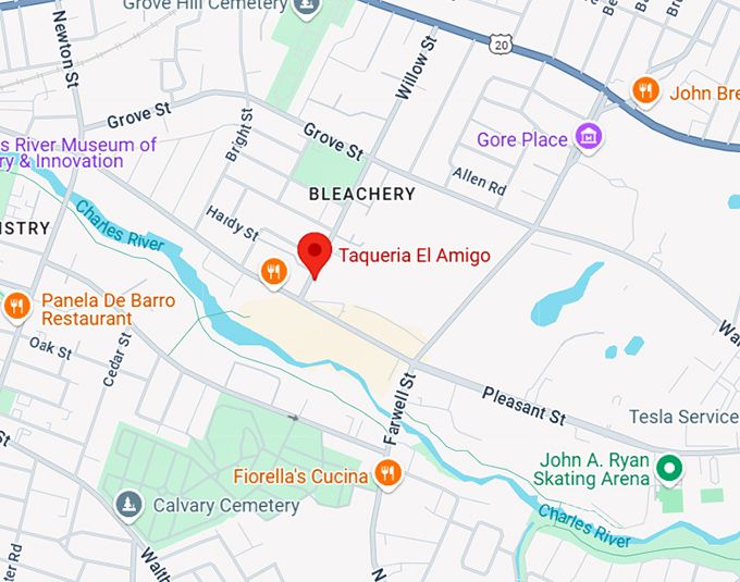 16. taqueria el amigo map