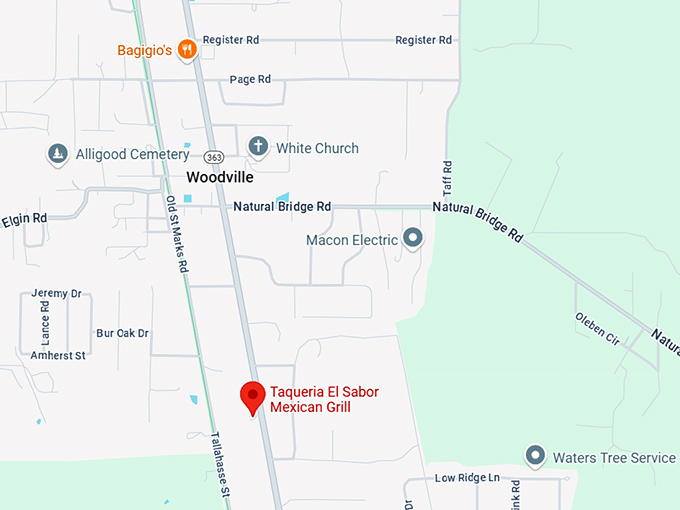 16. taqueria el sabor mexican grill map