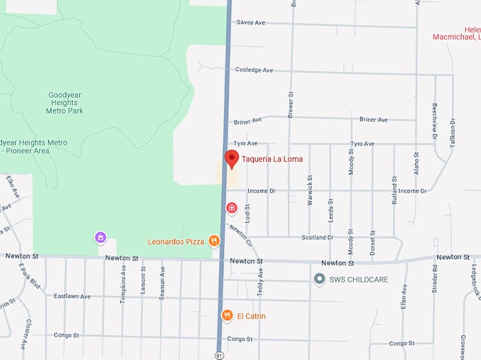 16. taqueria la loma map