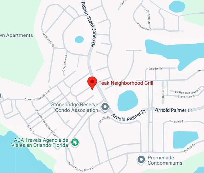 16. teak neighborhood grill map