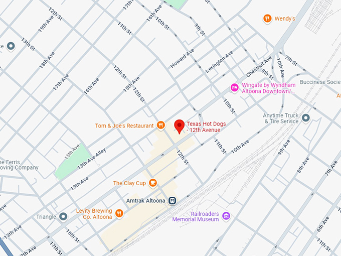 16. texas hot dogs 12th avenue map