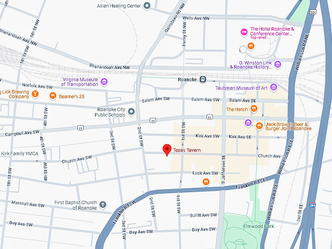 16. texas tavern map