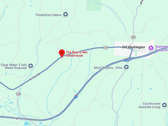 16. the bear's den steakhouse map