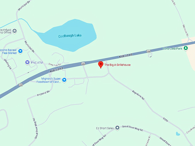 16. the big a grillehouse map