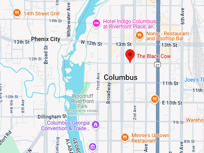 16. the black cow map