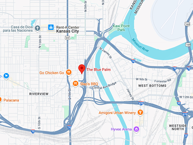 16. the blue palm map