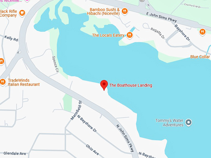 16. the boathouse landing map