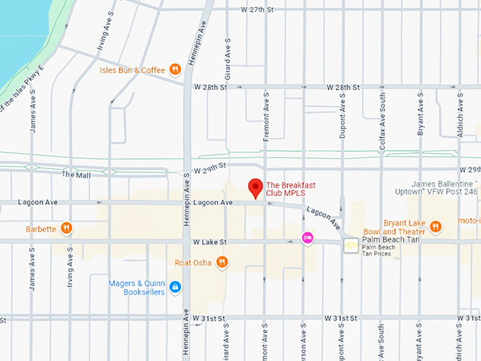 16. the breakfast club mpls map