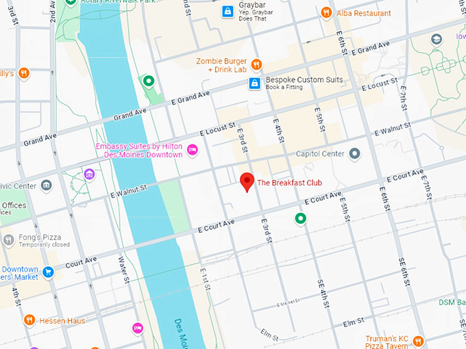 16. the breakfast club map