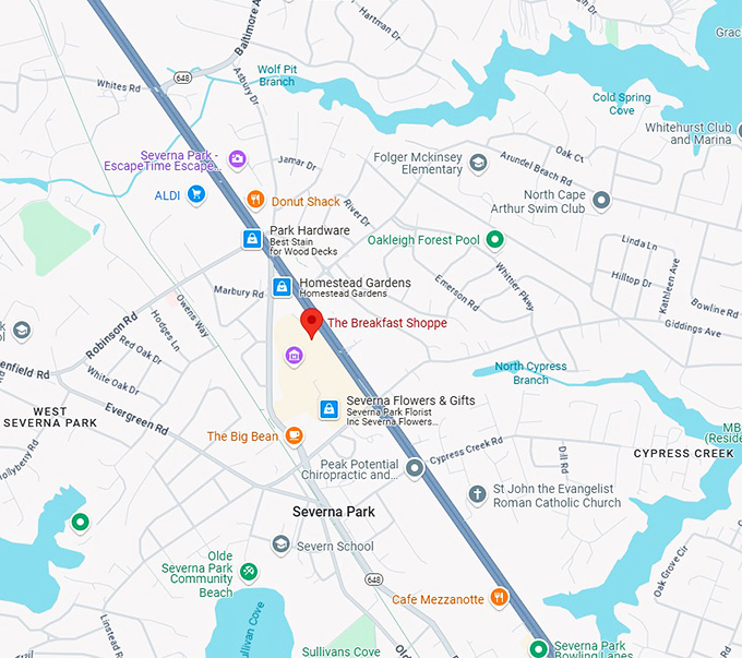16. the breakfast shoppe map