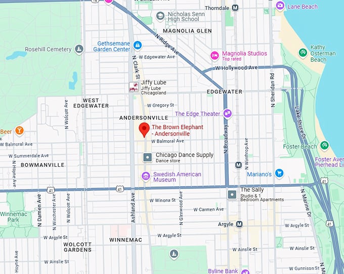 16. the brown elephant andersonville map