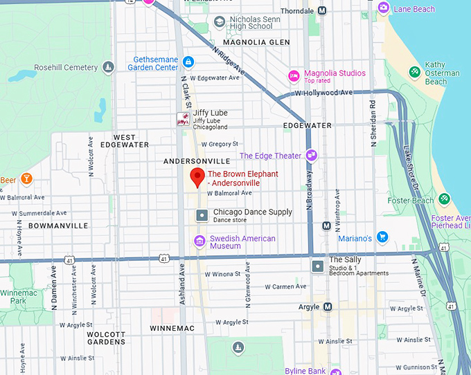 16. the brown elephant andersonville map