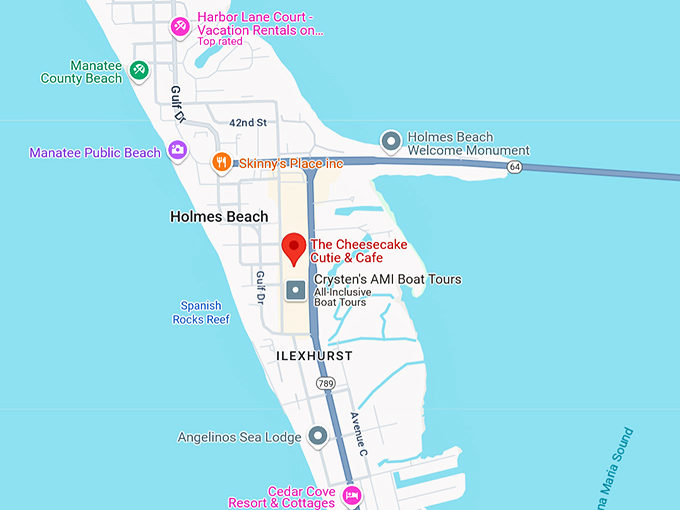 16. the cheesecake cutie & cafe map