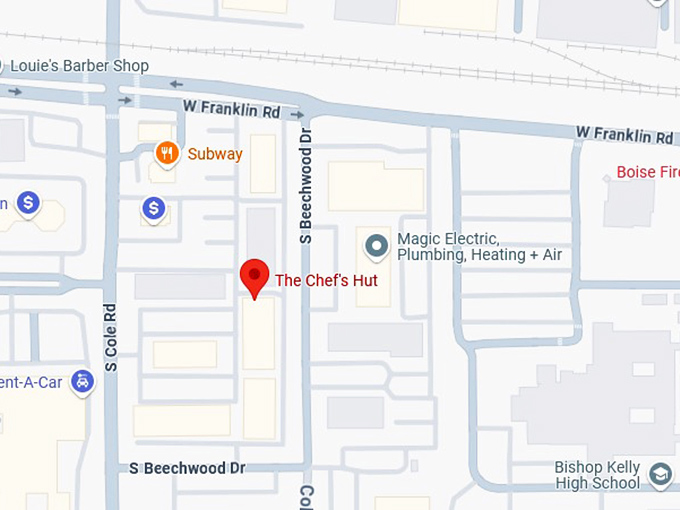 16. the chef's hut map