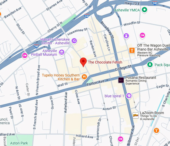 16. the chocolate fetish map