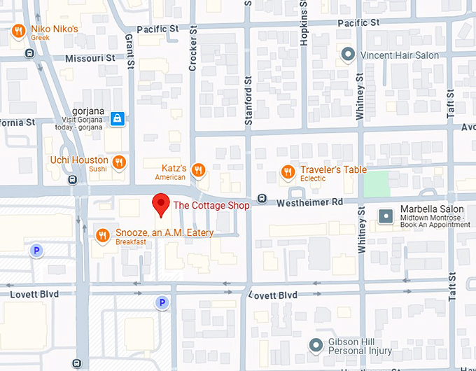 16. the cottage shop map