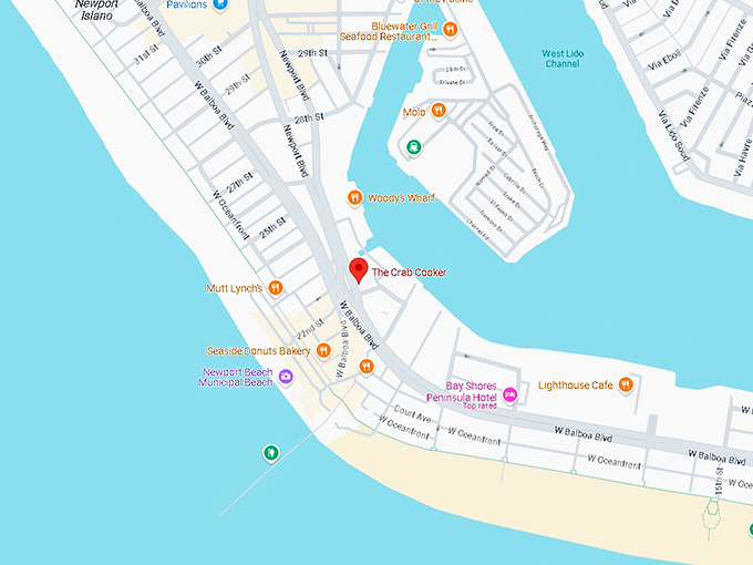 16. the crab cooker map