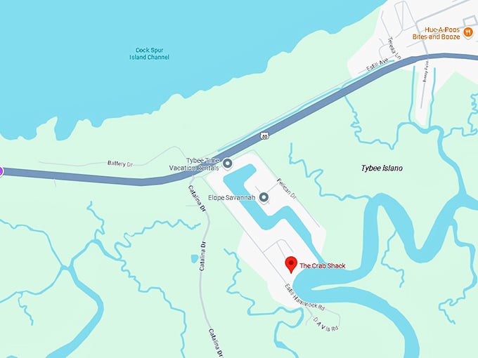 16. the crab shack map