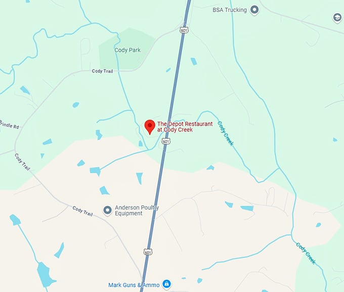 16. the depot restaurant at cody creek map