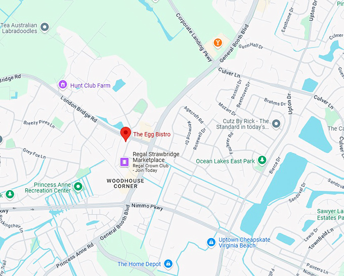 16. the egg bistro map