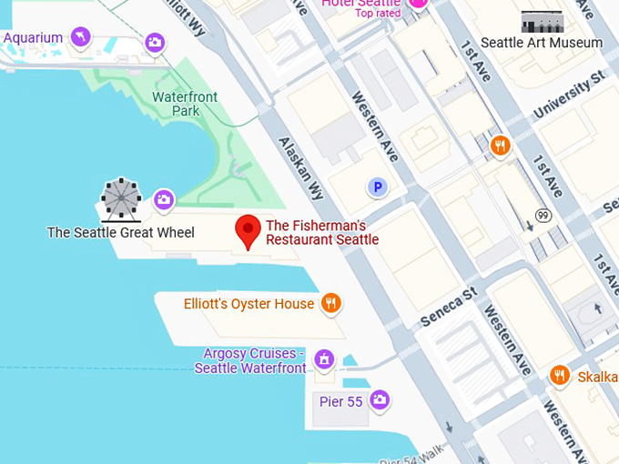 16. the fisherman's restaurant map