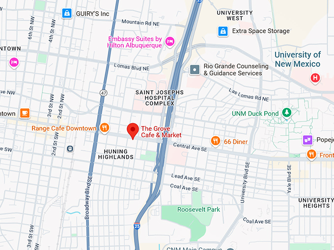 16. the grove cafe & market map