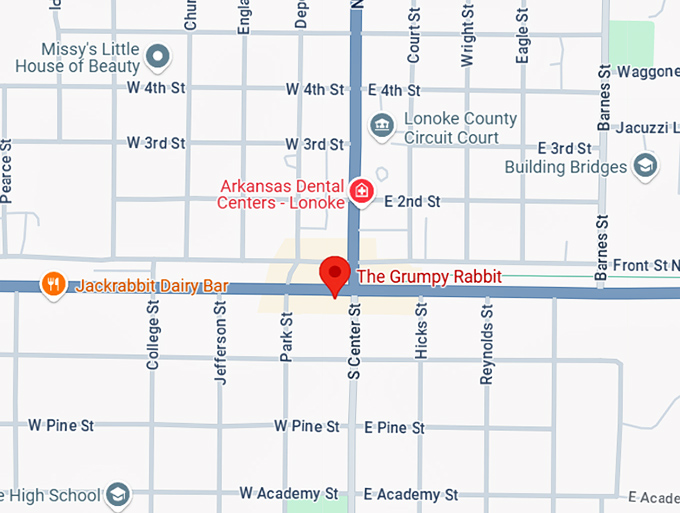 16. the grumpy rabbit map