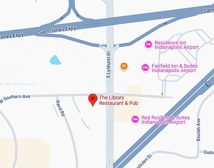 16. the library restaurant & pub map