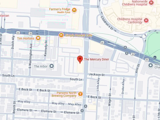 16. the mercury diner map